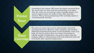 Toner Cartridge Printer | PPTX