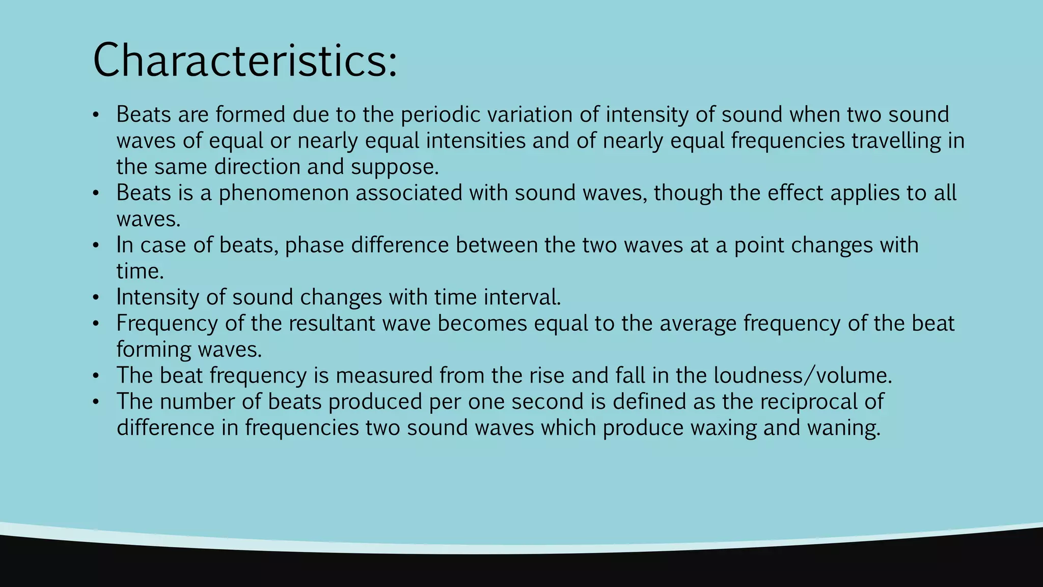 Tone resonance and beats | PPTX
