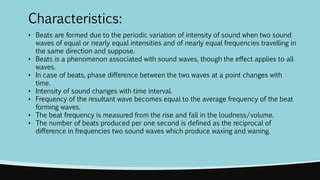 Tone resonance and beats | PPTX