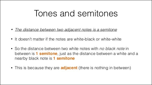 Music theory ABRSM Grade 1: what are tones and semitones?