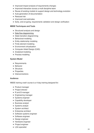MBSE Training Crash Course | PDF | Operating Systems | Computer ...