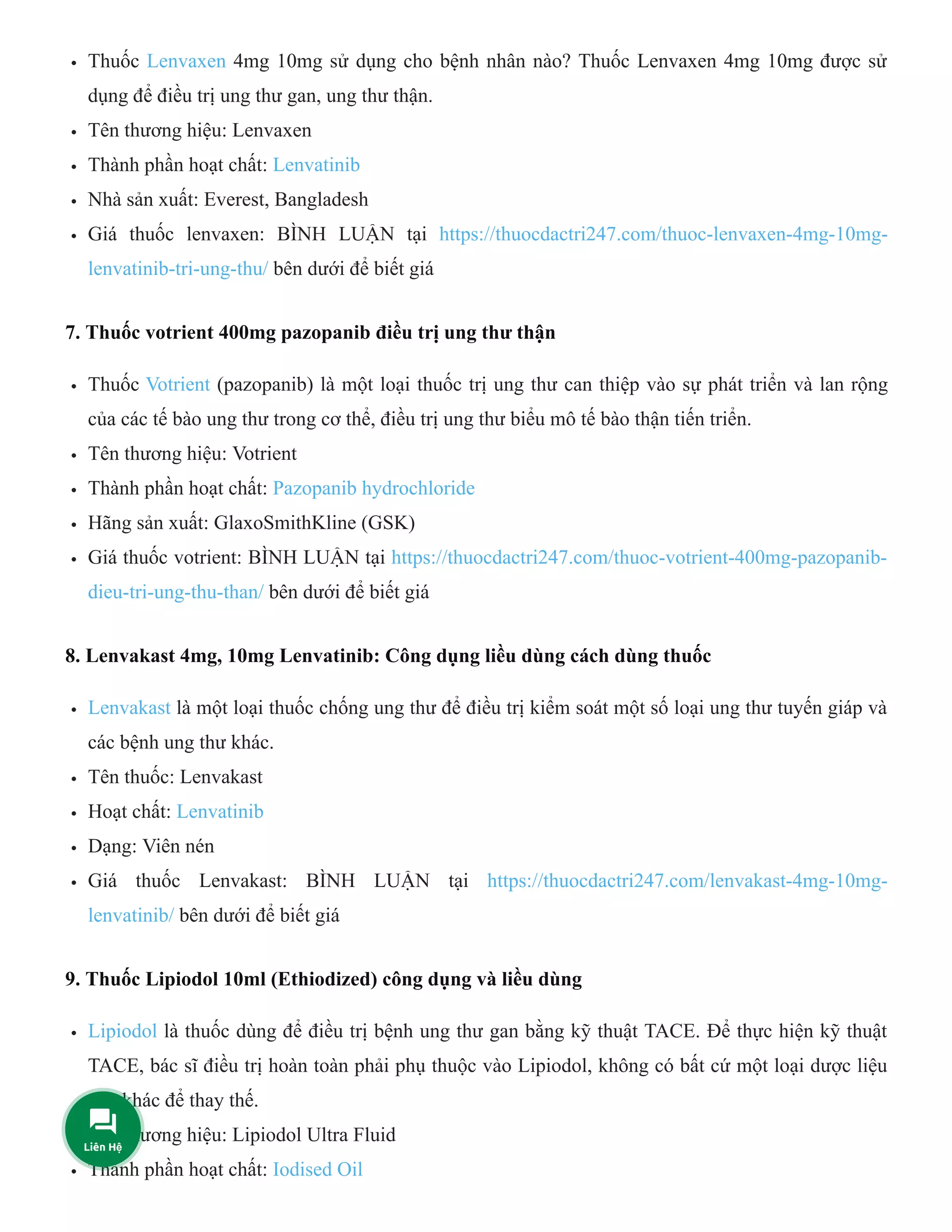tong hop bai viet thuoc dieu tri ung thu | PDF