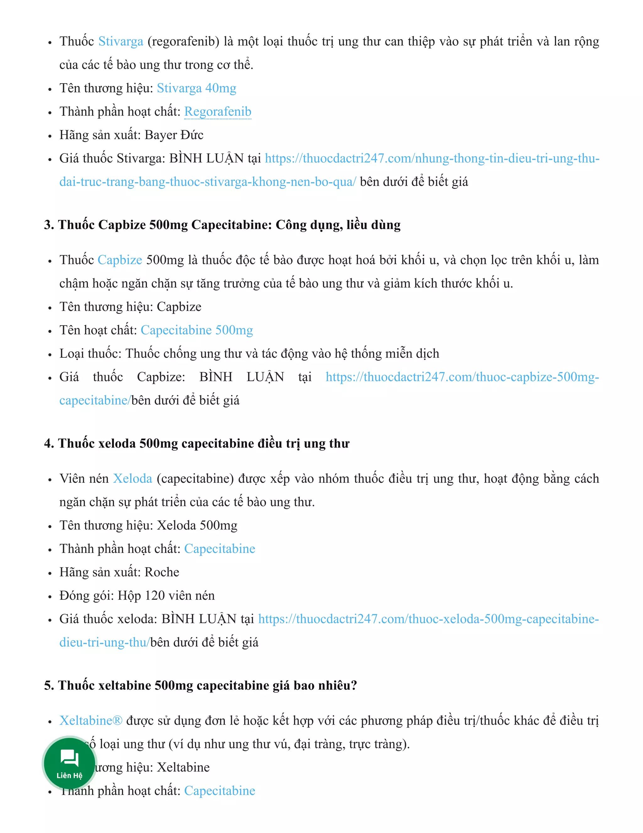 tong hop bai viet thuoc dieu tri ung thu | PDF