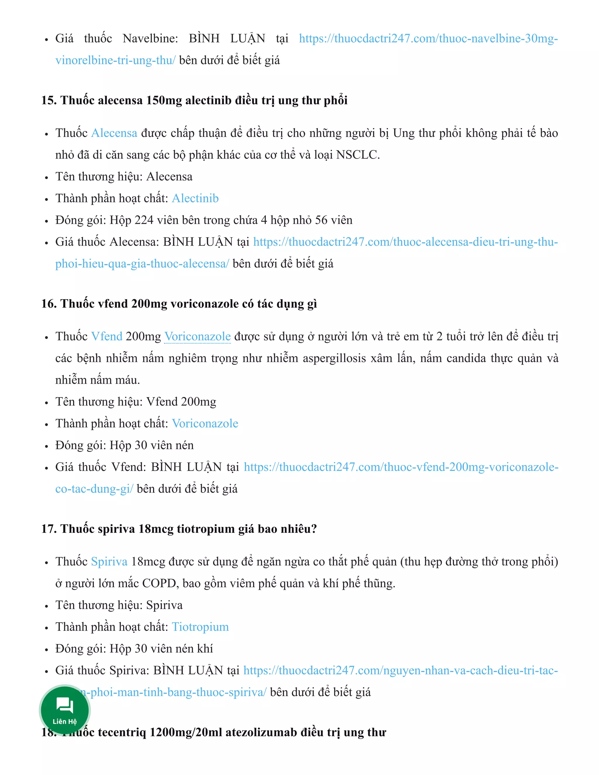 tong hop bai viet thuoc dieu tri ung thu | PDF