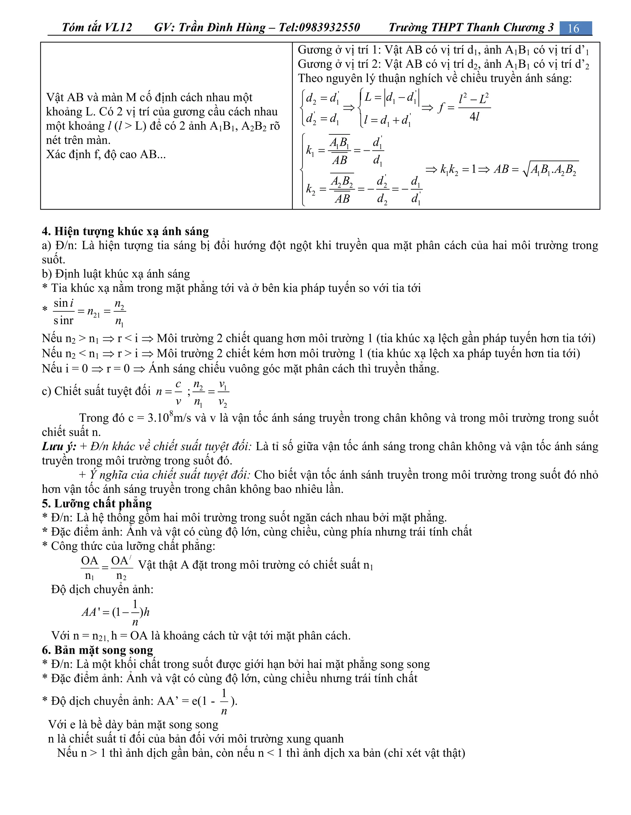 Tong hop-cong-thuc-vat-ly-12 | PDF