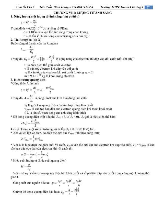 Tong hop-cong-thuc-vat-ly-12 | PDF