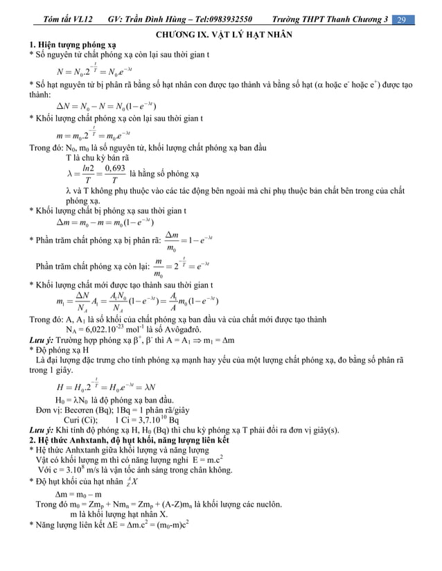 Tong hop-cong-thuc-vat-ly-12 | PDF