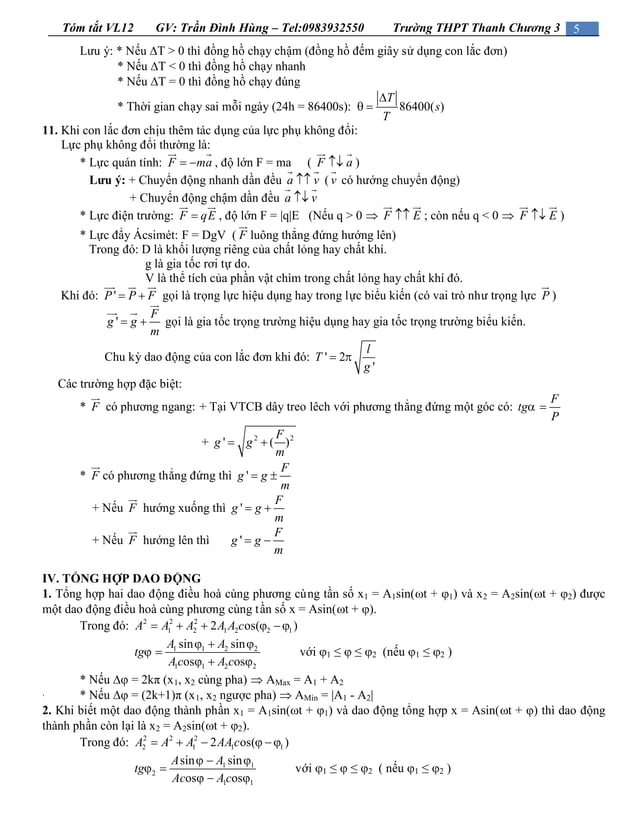 Tong hop-cong-thuc-vat-ly-12 | PDF