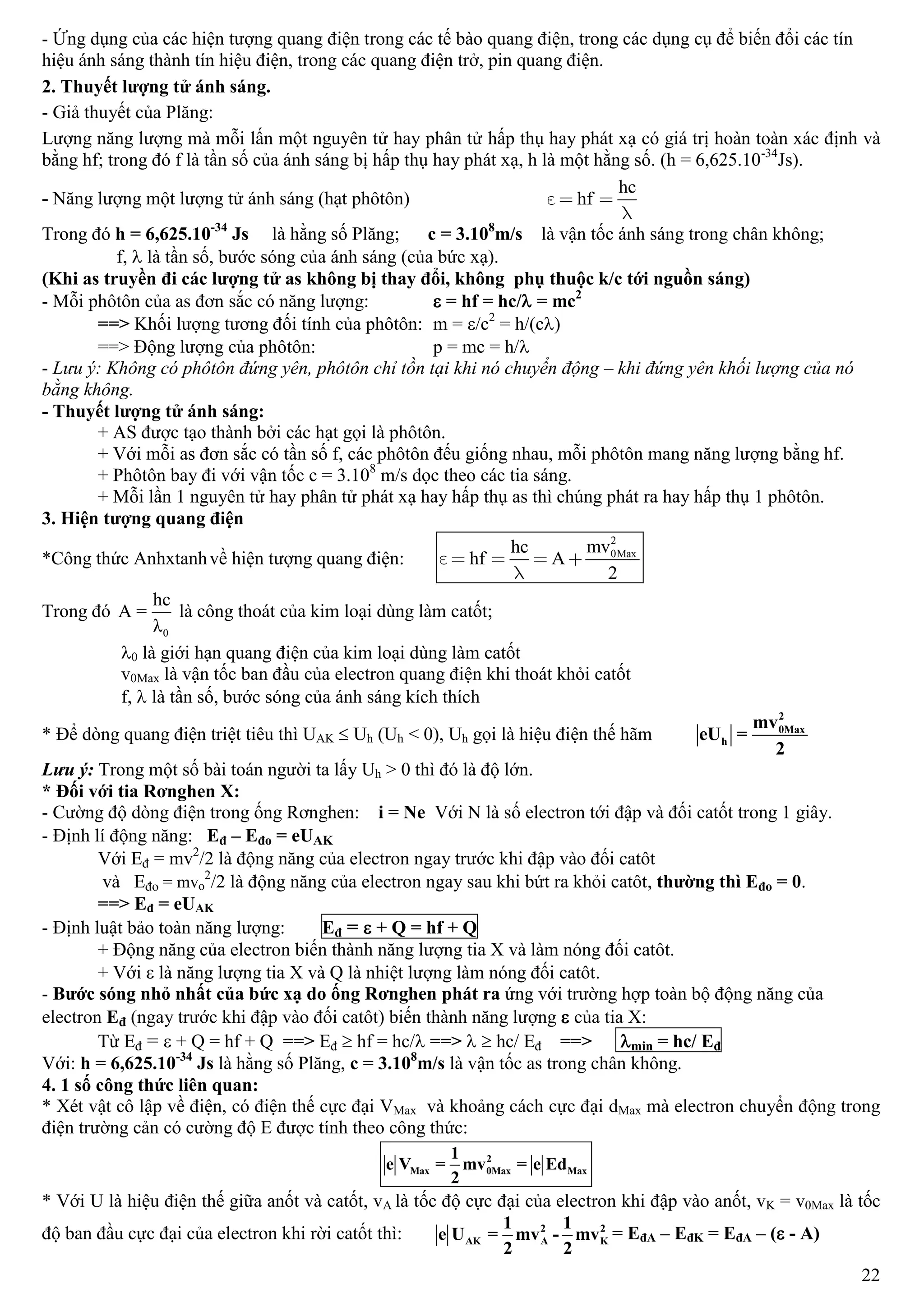 Tổng Hợp Công Thức Vật Lí Lớp 12 | PDF