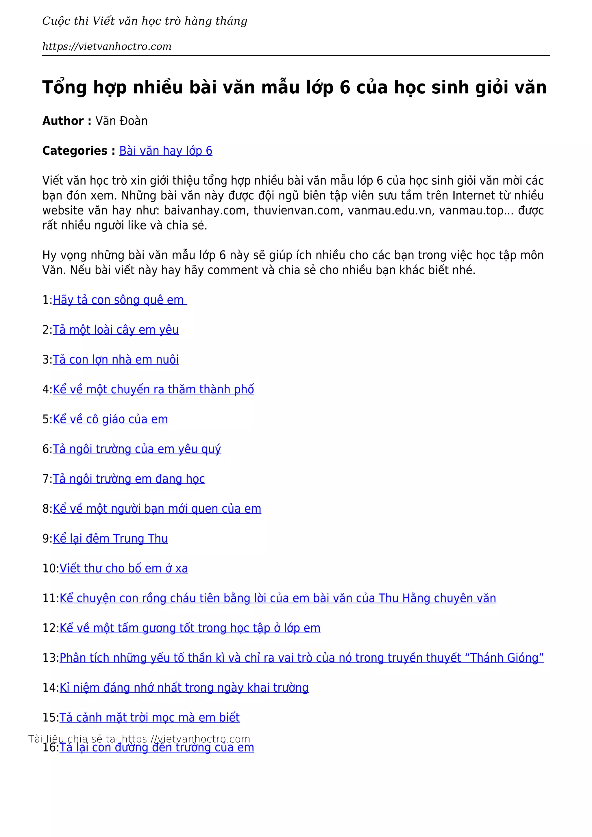 Tong hop-nhieu-bai-van-mau-lop-6-cua-hoc-sinh-gioi-van | PDF