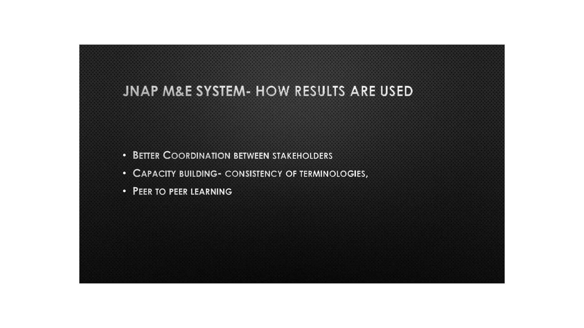 Tongas Nap Process And Monitoring And Evaluation Pptx