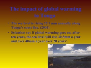 Tonga edit sept 06 2012 tonga global warming sea level rise | PPT
