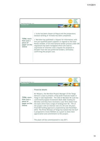 The Tonga Energy Road Map | PDF | Power and Energy Industry | Industries