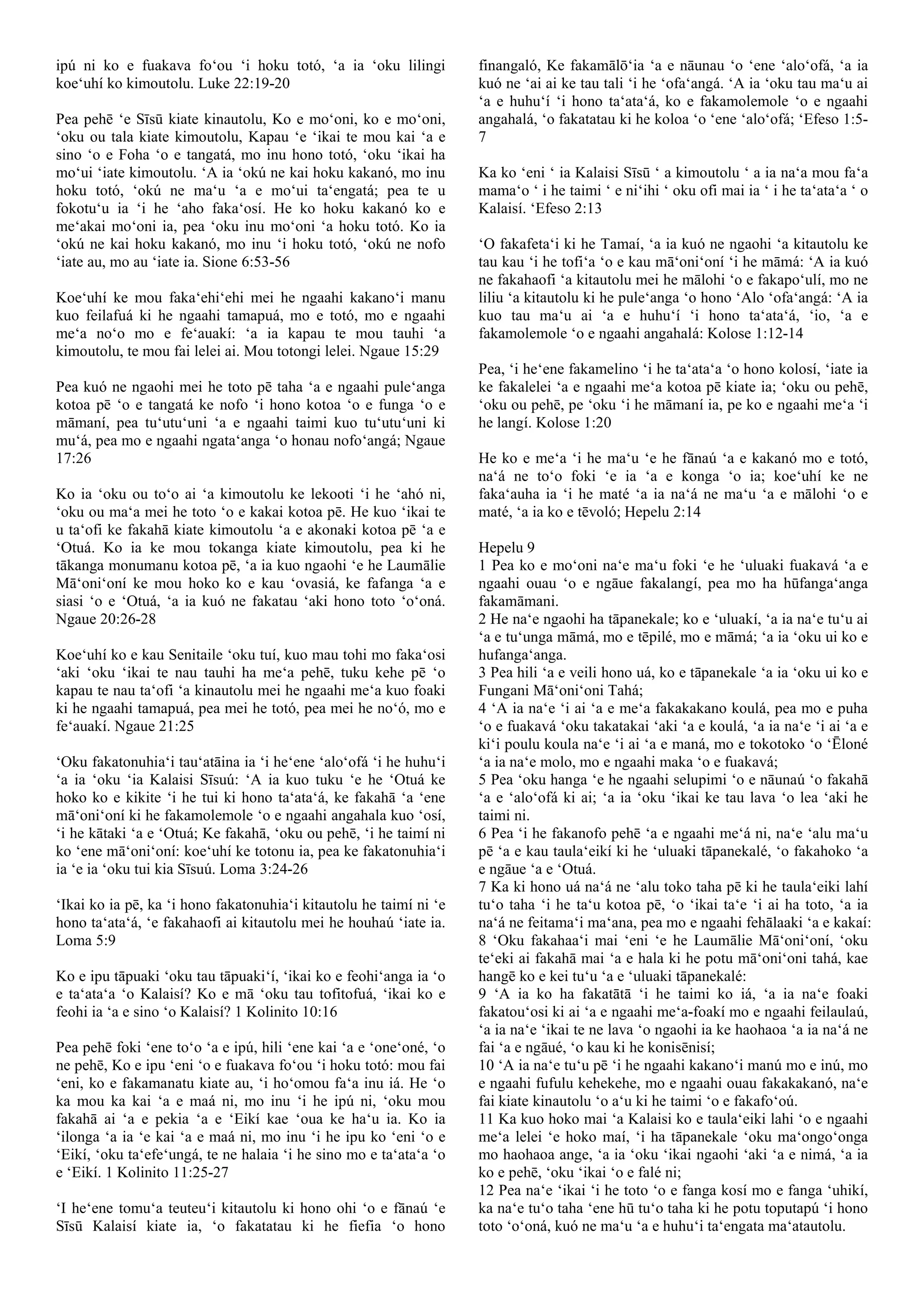 Tongan - The Precious Blood of Jesus Christ.pdf