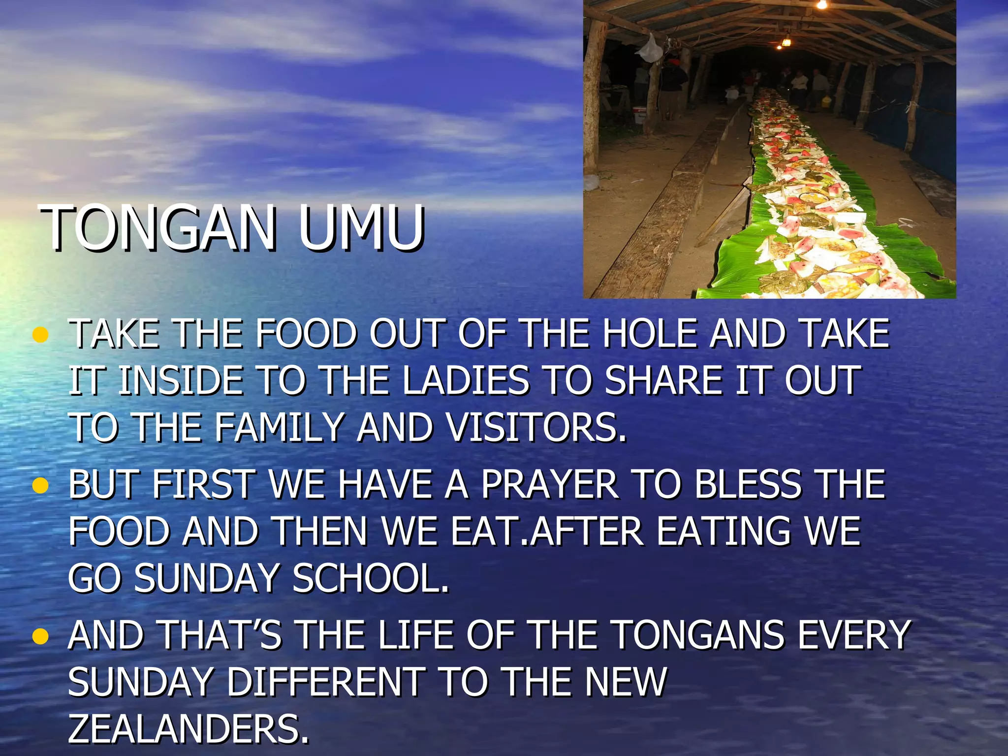 Tongan Umu Instructions | PPT