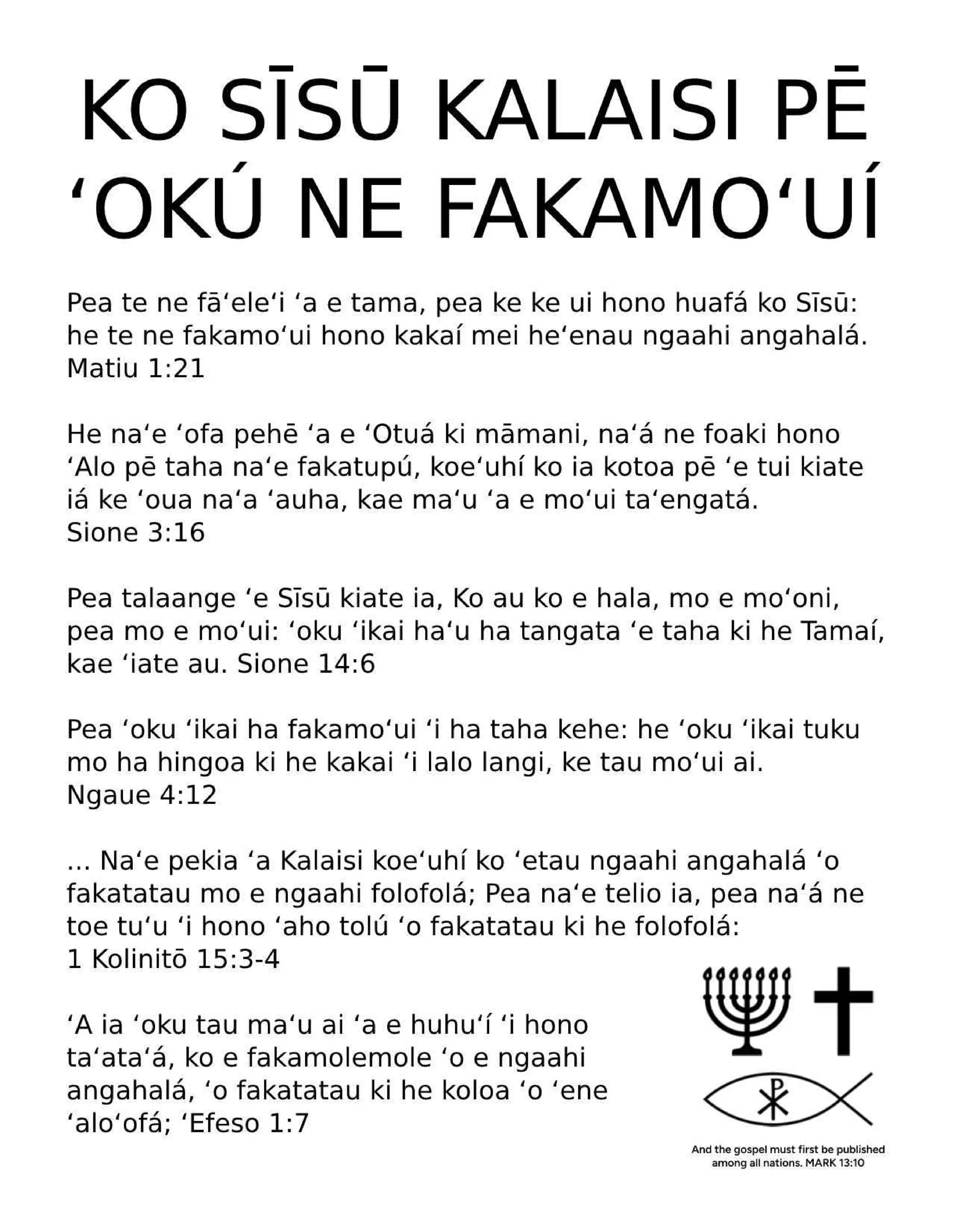 Tongan Gospel Tract - ONLY JESUS CHRIST SAVES.pdf