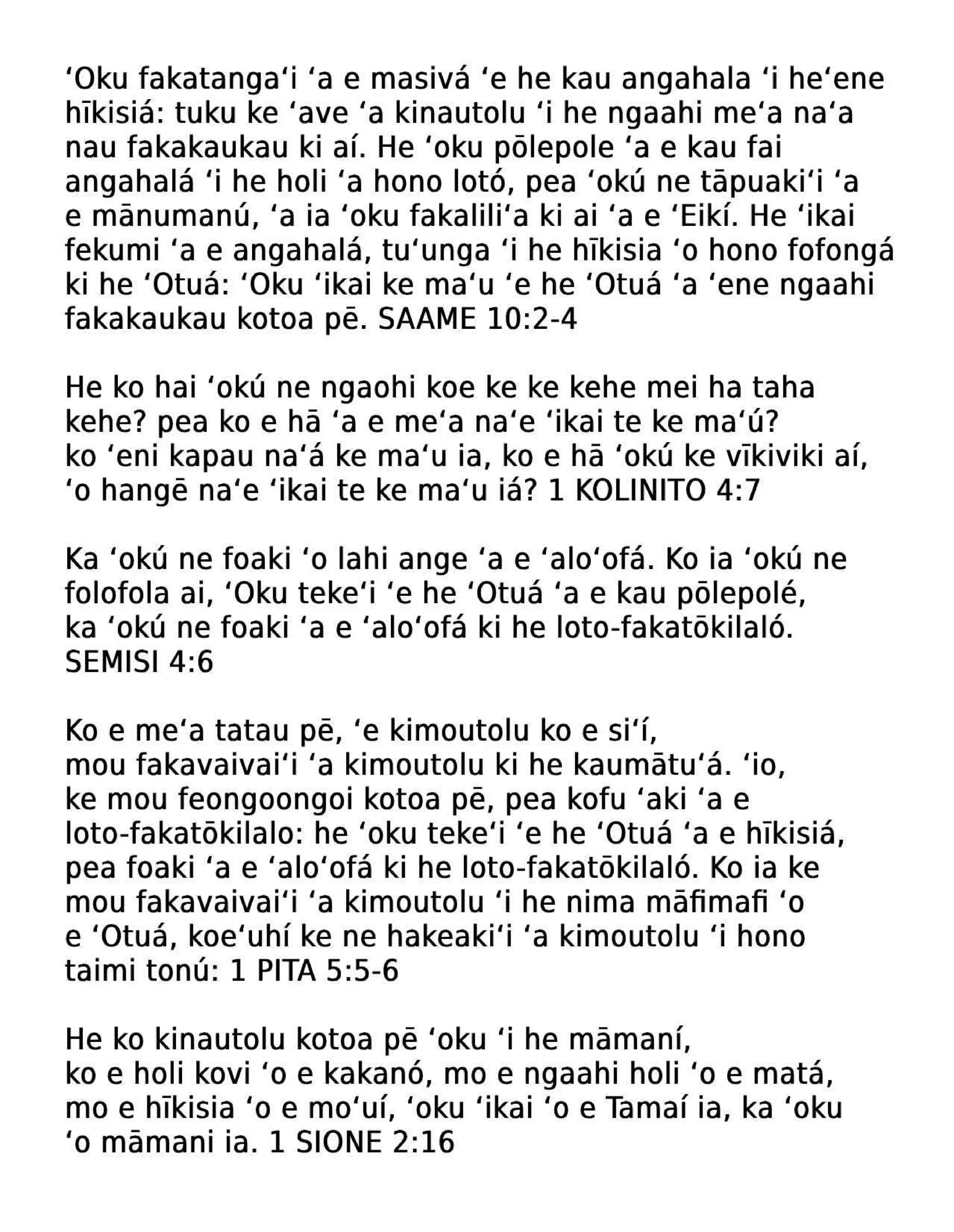 Tongan Pride and Humility Tract.pdf | Christianity | Religion & Spirituality