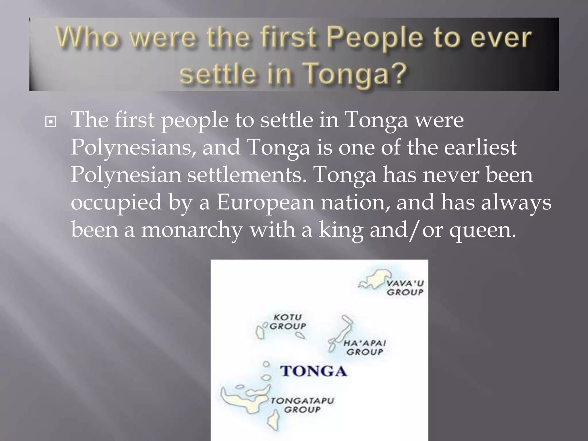 Tonga Powerpoint sept 2012 | PPTX