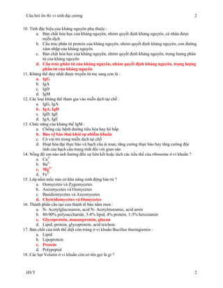 Câu hỏi trắc nghiệm vi sinh ký sinh trùng: Khám phá và ôn luyện hiệu quả