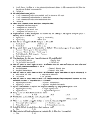 Tong hop cau hoi trac nghiem hdh | PDF