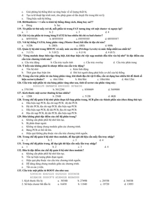 Tong hop cau hoi trac nghiem hdh | PDF