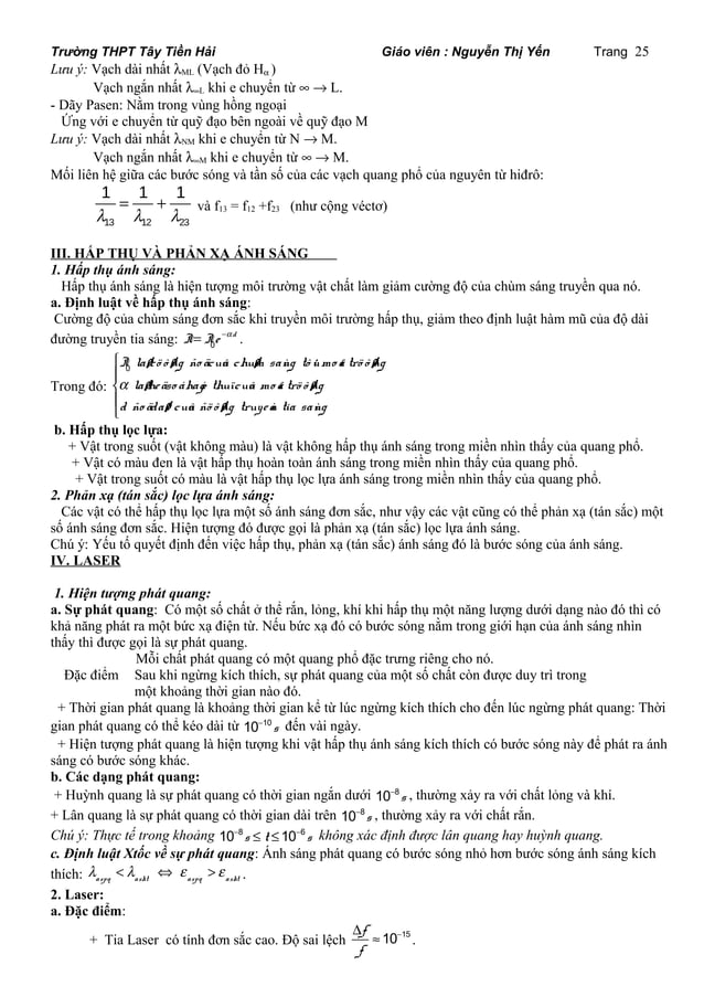 Tong hop cong thuc tinh nhanh vat ly 12 hot | PDF