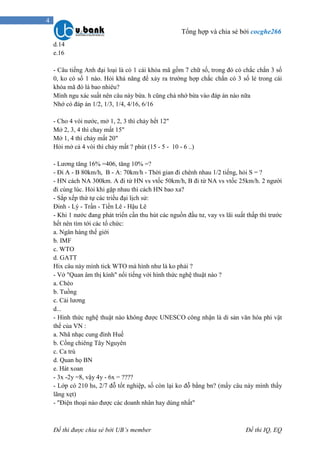 Tong hop de thi MBBank | PDF