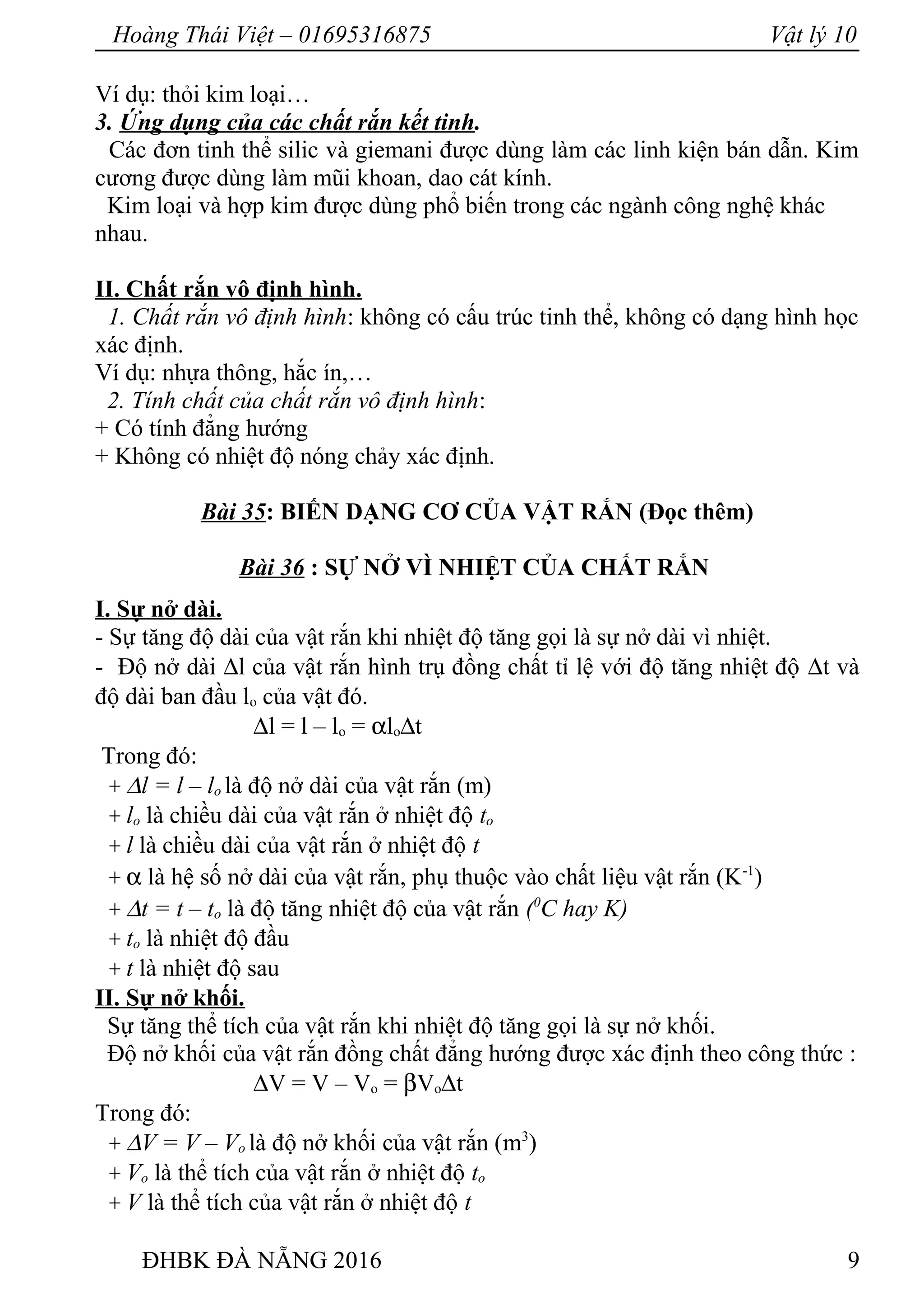 chuyen de ly thuyet va bai tap chuong 6 - 7 vat ly 10 | PDF