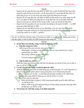Trọn bộ kiến thức Lý thuyết Sinh học cho học sinh THPT | PDF