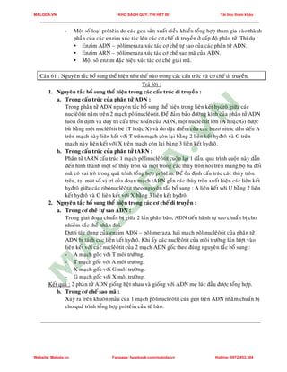 Trọn bộ kiến thức Lý thuyết Sinh học cho học sinh THPT | PDF