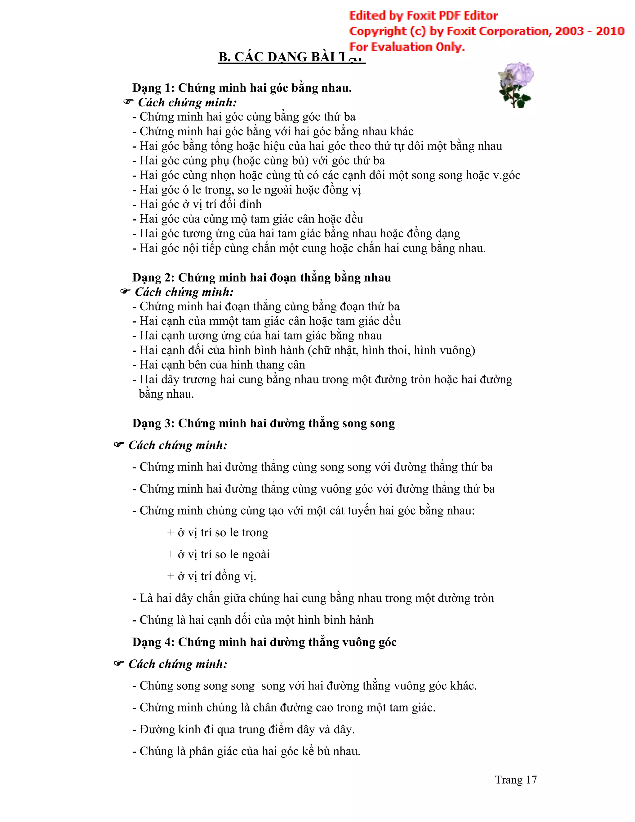 Tong hop ly thuyet on thi toan 9 vao 10 | PDF