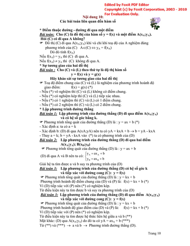 Tong hop ly thuyet on thi toan 9 vao 10 | PDF