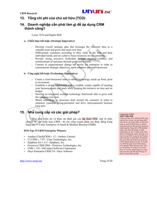 Tong quan crm | PDF