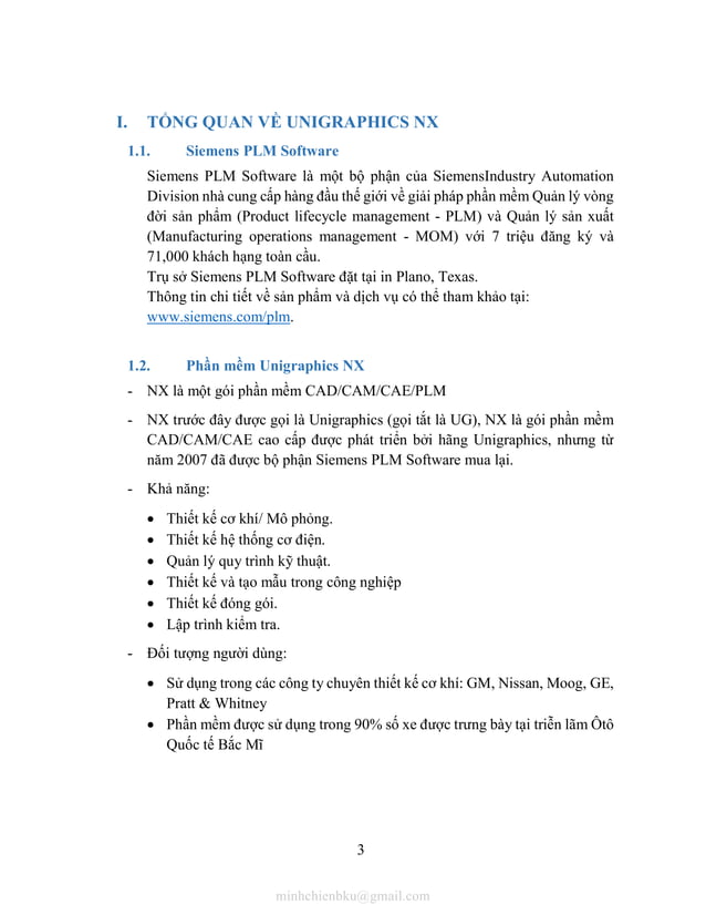 Tổng quan Unigraphics NX | PDF