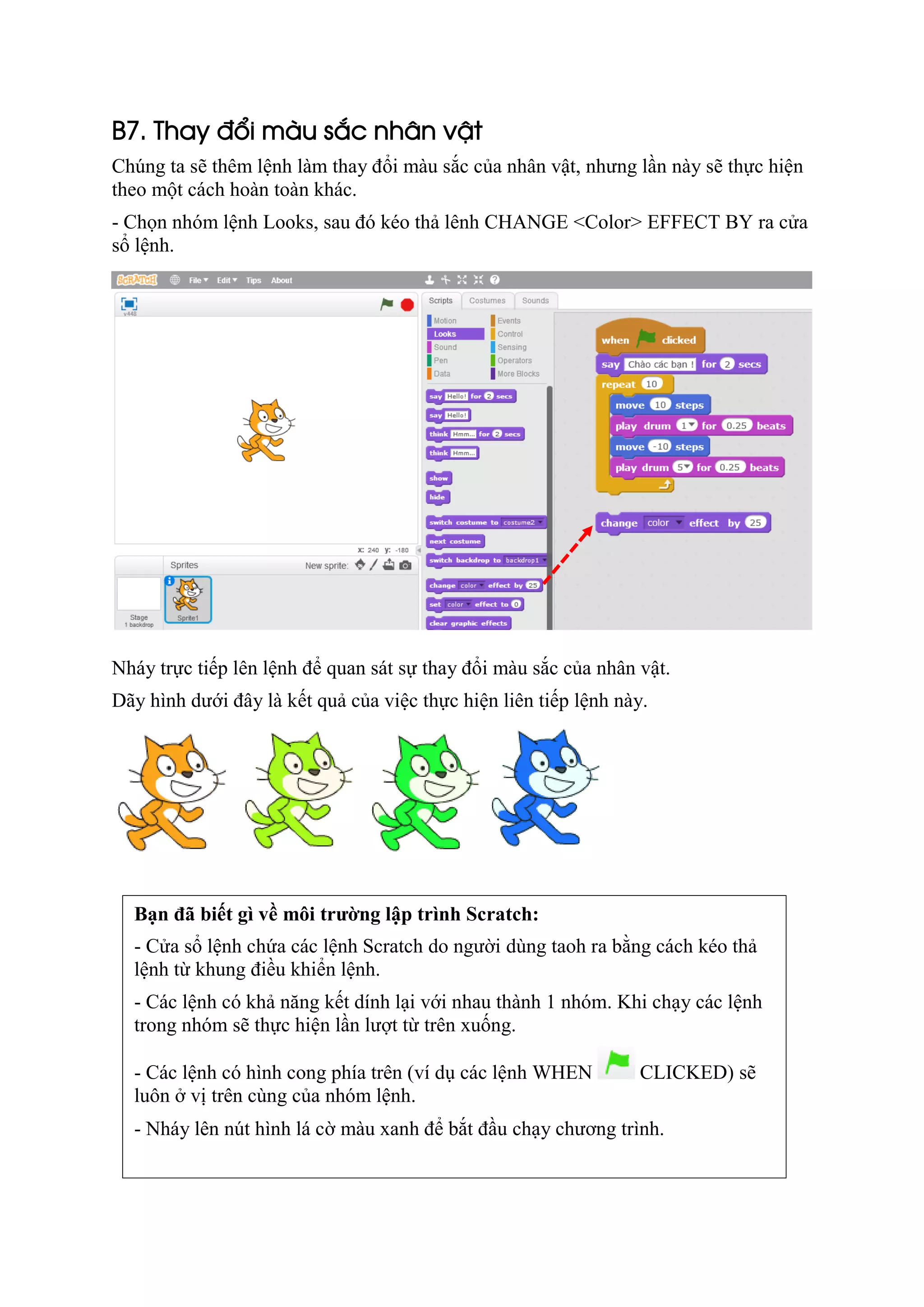 Scratch cơ bản. Bài 0. Tổng quan Scratch | PDF
