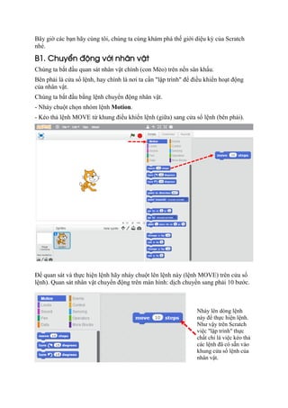 Scratch cơ bản. Bài 0. Tổng quan Scratch | PDF