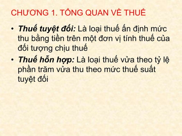 Tong quan thue & thue xk, nk | PPTX