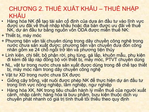 Tong quan thue & thue xk, nk | PPTX