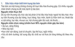 Tong quan thuoc tri tao bon | PPTX