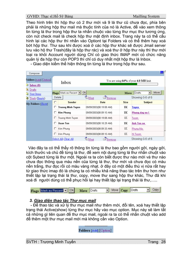 Đồ án điện tử Tổng quan về email và các giao thức - sdt/ ZALO 093 189 2701 | PDF