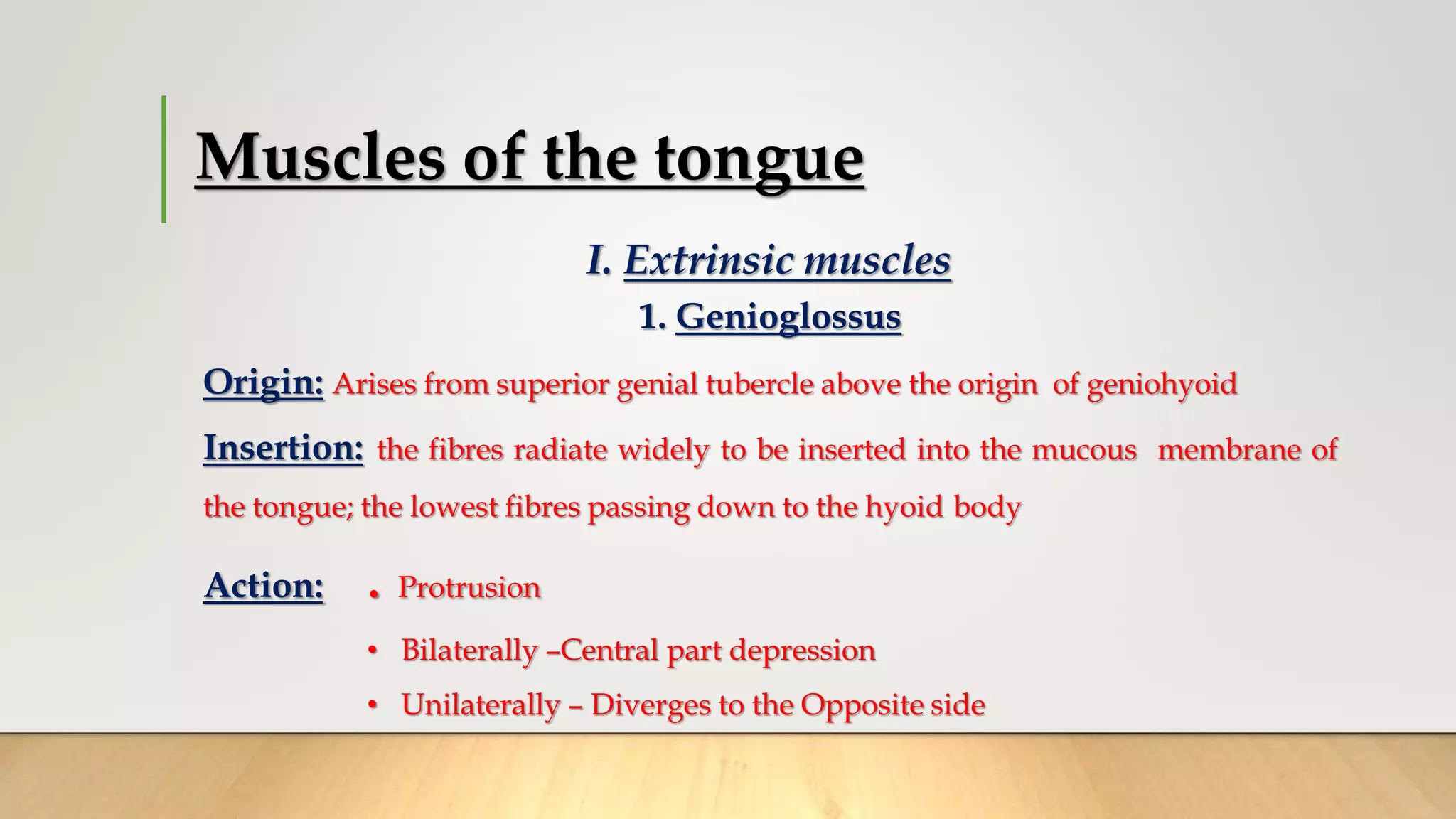 The tongue, its development and anatomy | PPTX