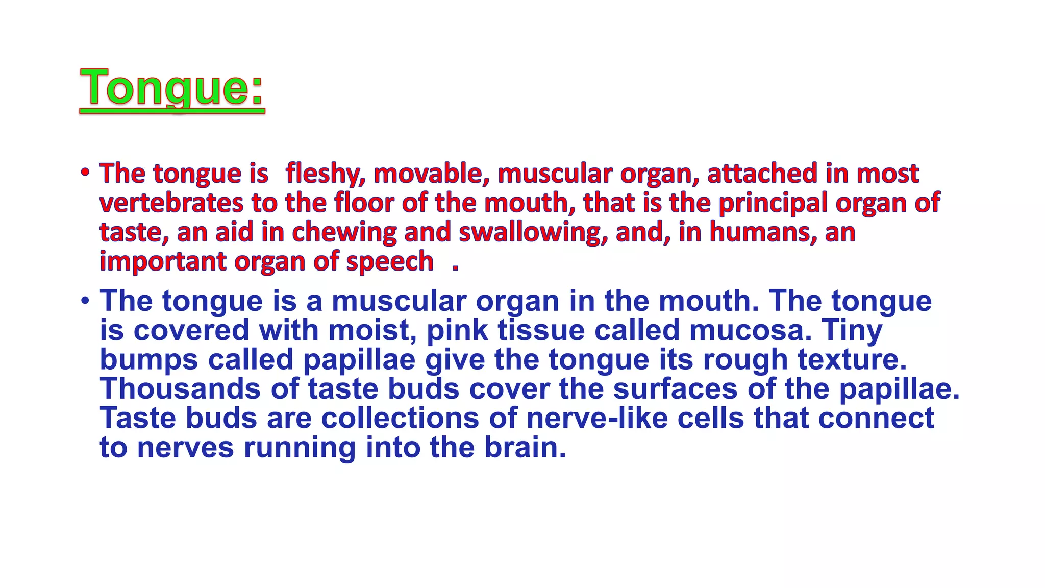 Tongue and its Psychology | PPTX
