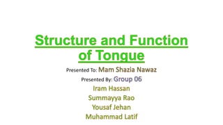 Tongue and its Psychology | PPT