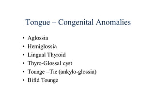 Tongue | DOCX | Ear, Nose and Throat Conditions | Diseases and Conditions