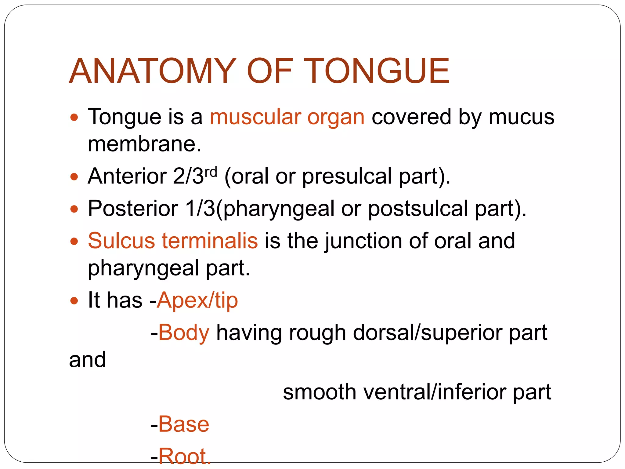 Tongue | PPTX
