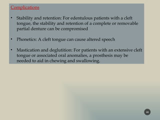 tongue and its prosthodontic considerations | PPTX
