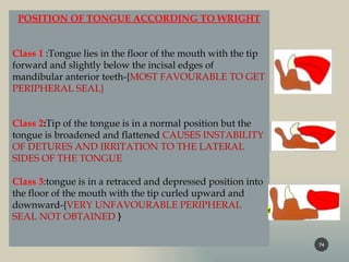 tongue and its prosthodontic considerations | PPTX