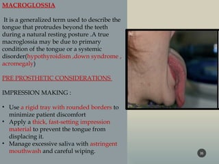 TONGUE ITS ANATOMY DEVELOPMENTAL ANOMALIES AND PROSTHODONTIC ...