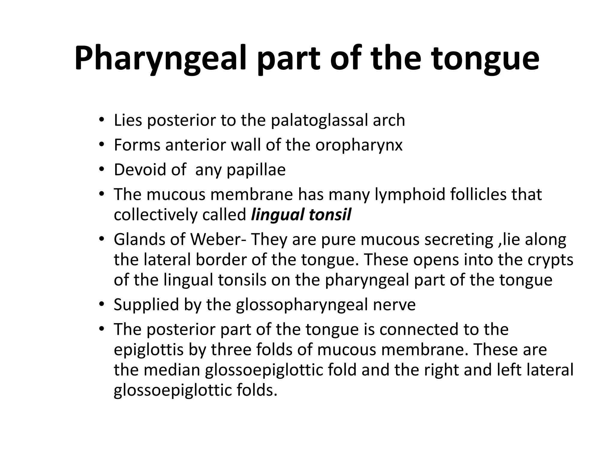 Tongue Developmentanatomyprosthetic Consideration Ppt