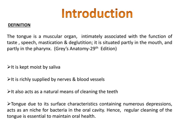 Tongue development,anatomy,prosthetic consideration | PPTX | Ear, Nose ...